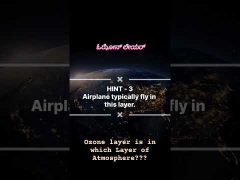 Which Layer of Atmosphere has Ozone - Geography #ozone#worldgeography #layersofatmosphere #pollution