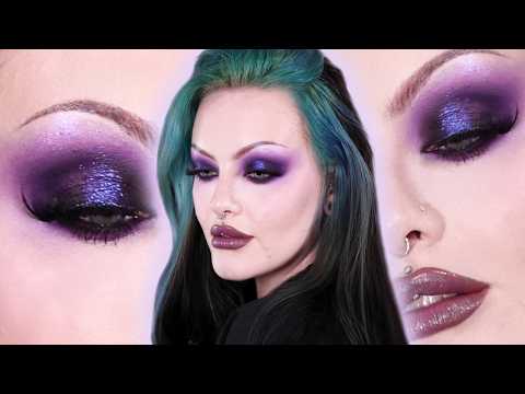 ALTERNATIVE EYESHADOW TUTORIAL // grungy purple makeup