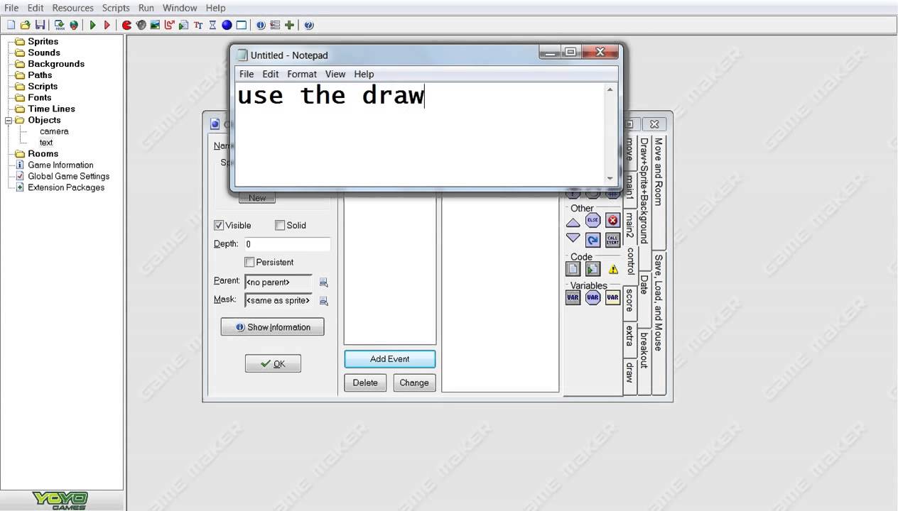 Game Maker tutorial: How to make scrolling text