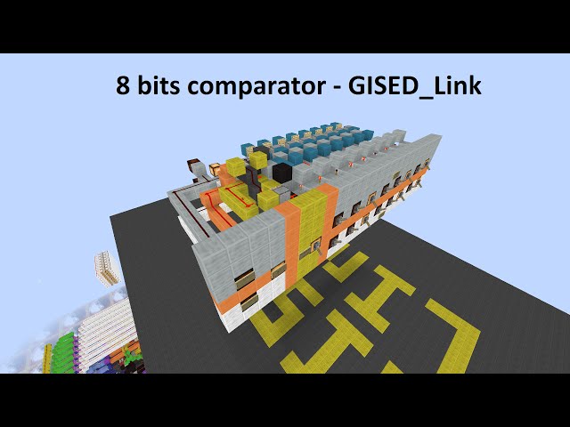 8 bits binary comparator - GISED_Link Minecraft Map
