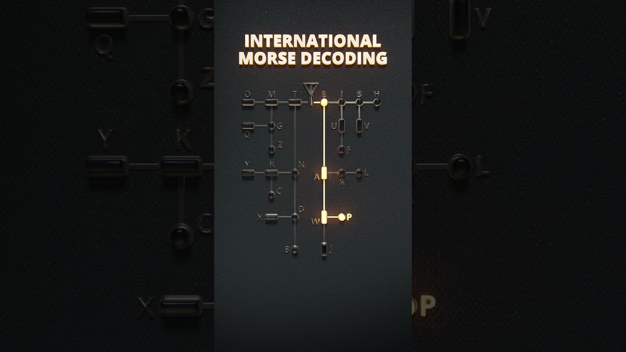 International Morse Code decoding (A-Z) #MorseCode