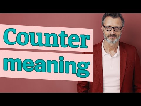 Counter | Meaning of counter
