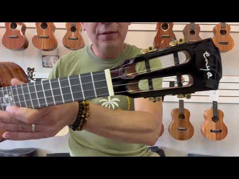 Enya EUC-K5 Solid Acacia Concert Ukulele Demo/Review at Aloha City Ukes