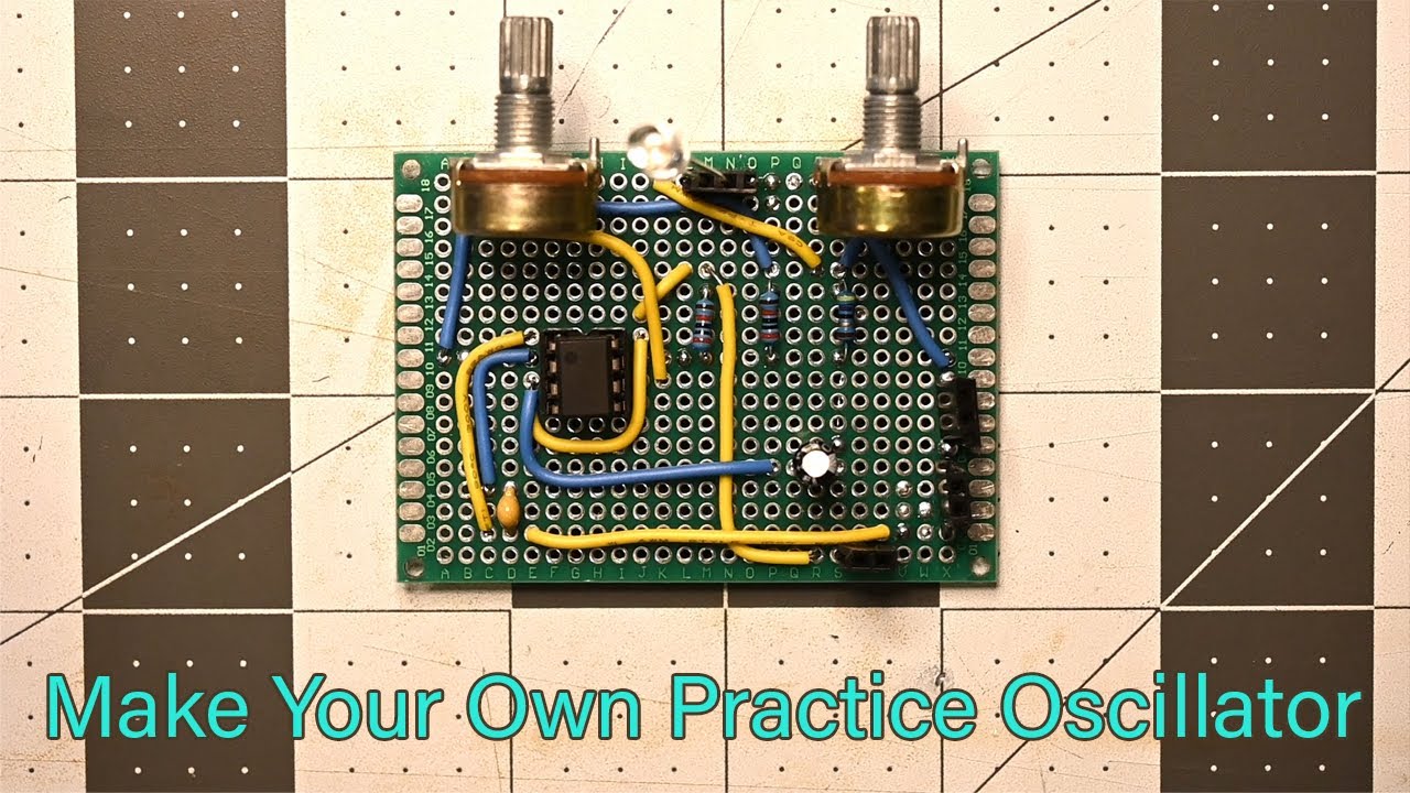 Morse Code Oscillator for CW Practice with 555 Timer