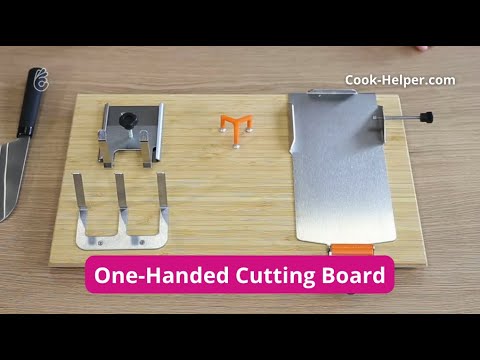 One-Handed Cutting Board | Bamboo MAXI. Cook-Helper® | Adaptive Kitchen Equipment.