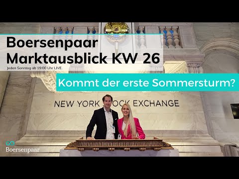 Marktausblick KW 26 Börse | DAX NASDAQ100 DOWJONES S&P500 | Aktienanalyse WTI EURUSD Börsenwissen