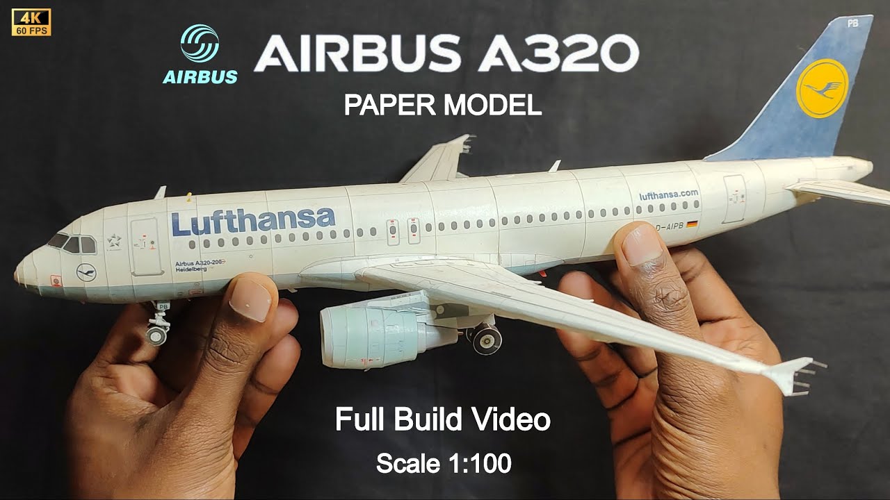 Building a realistic Airbus A320 Airplane ✈️ with Paper | Paper craft | Paper Model
