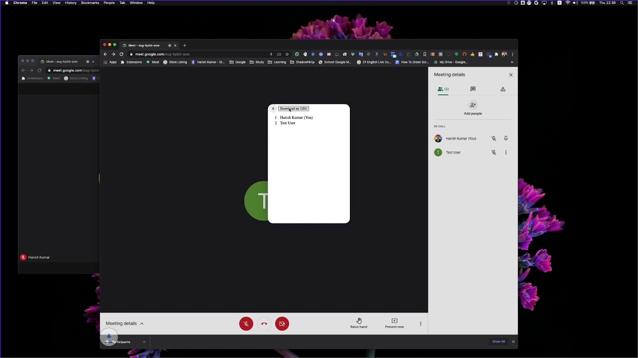 MeetMaster Chrome extension - Demo
