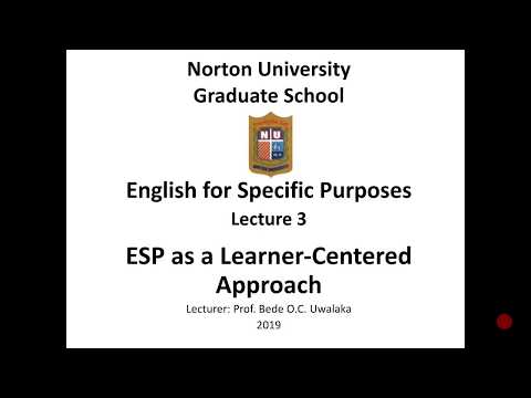 ESP as a Learner-Centred Approach