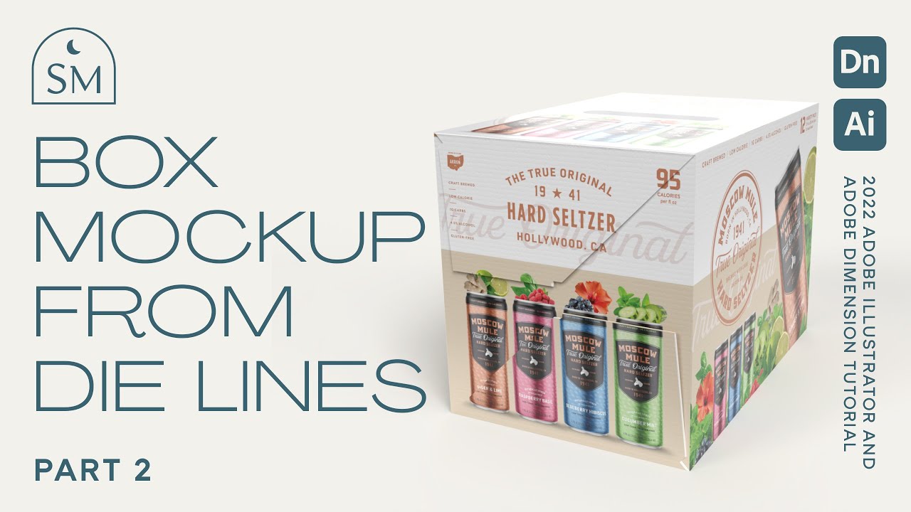 Part 2: How to Design a Custom Box Mockup from Die Lines using Adobe Illustrator and Adobe Dimension