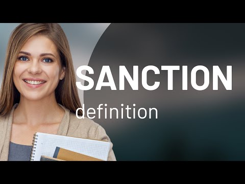 Sanction | meaning of SANCTION