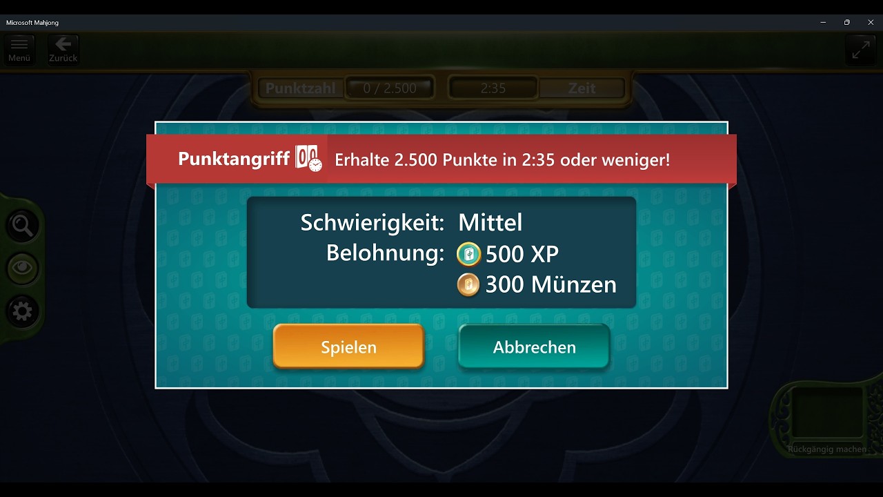 Microsoft Mahjong, Score Attack Medium, May 15, 2026, Daily Challenges