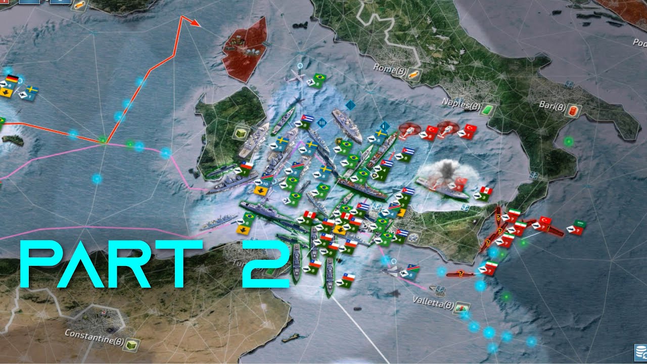 The Biggest Naval Battle in Conflict of Nations // Part 2