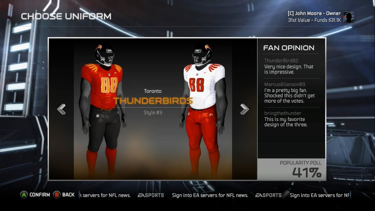 Madden 15: Relocation Logos & Uniforms
