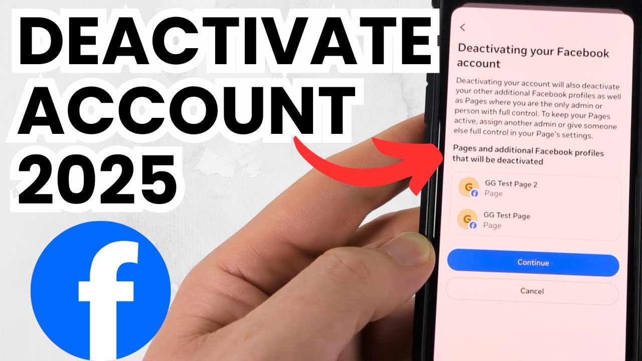 How to Deactivate Facebook Account - 2025 Working