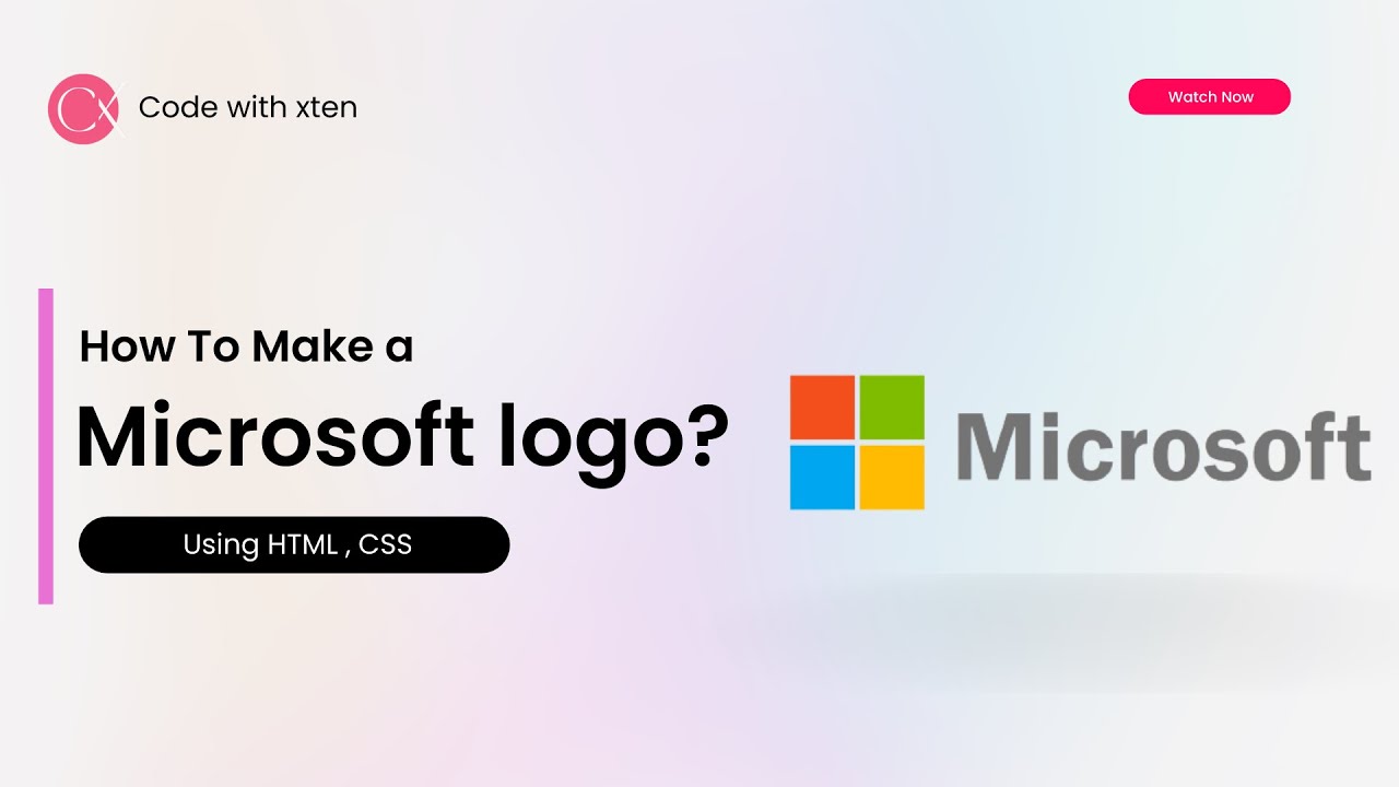 Creating the Microsoft Logo using HTML,CSS
