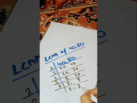 lcm of 40 and 80 #maths #trending #lcm