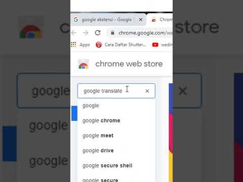 CARA MENDAPATKAN EXTENSIONS GOOGLE TRANSLATE