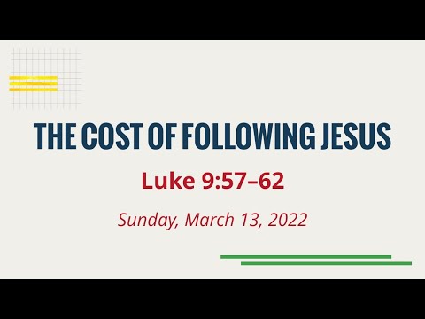 The Cost of Following Jesus (Luke 9:57–62) | Jesse McGee | Covenant ...