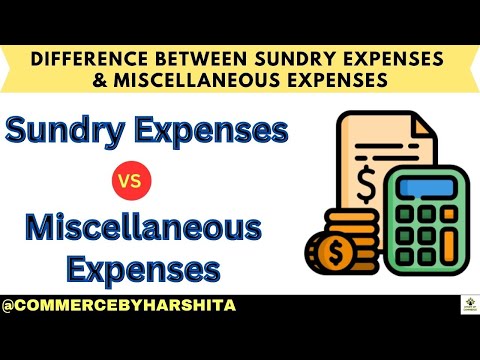 Sundry Expenses and Miscellaneous Expenses I Sundry Expenses Vs Miscellaneous Expenses