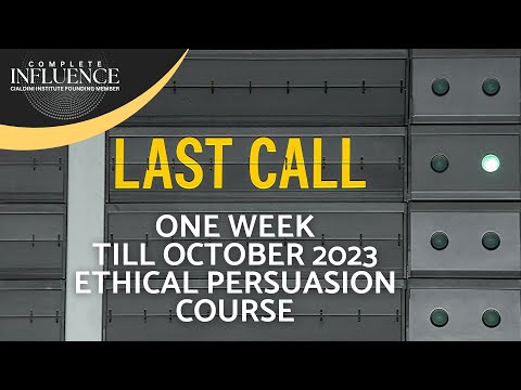 Last call for Dr Cialdini Ethical Influence Practitioner course October 2023