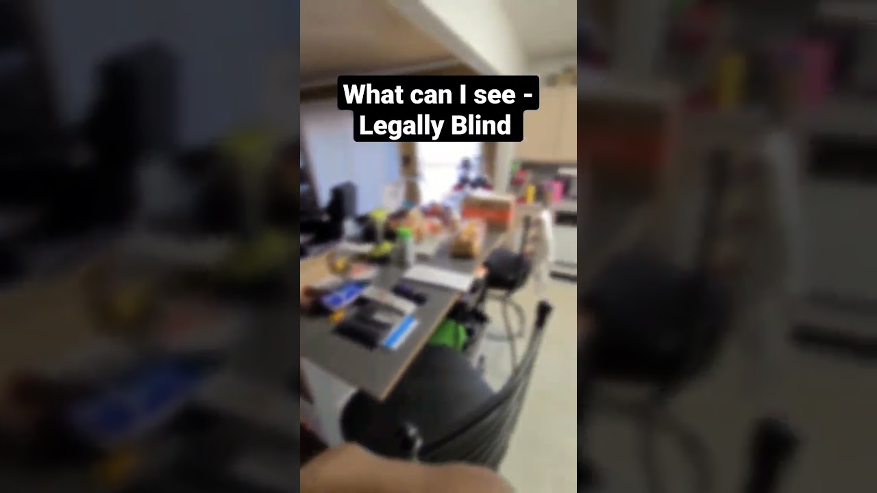 This is What I See as a Legally Blind Person #blind #disability