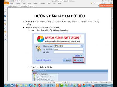 [MISA SME] Hướng dẫn đăng ký, phục hồi lấy lại dữ liệu kế toán