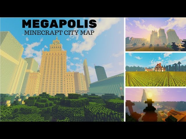 Minecraft City Map ***MEGAPOLIS*** Minecraft Map