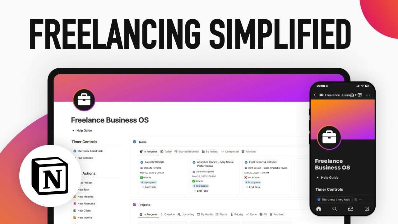 How I Manage My Freelance Business in Notion (Using the Freelance Business OS Template)