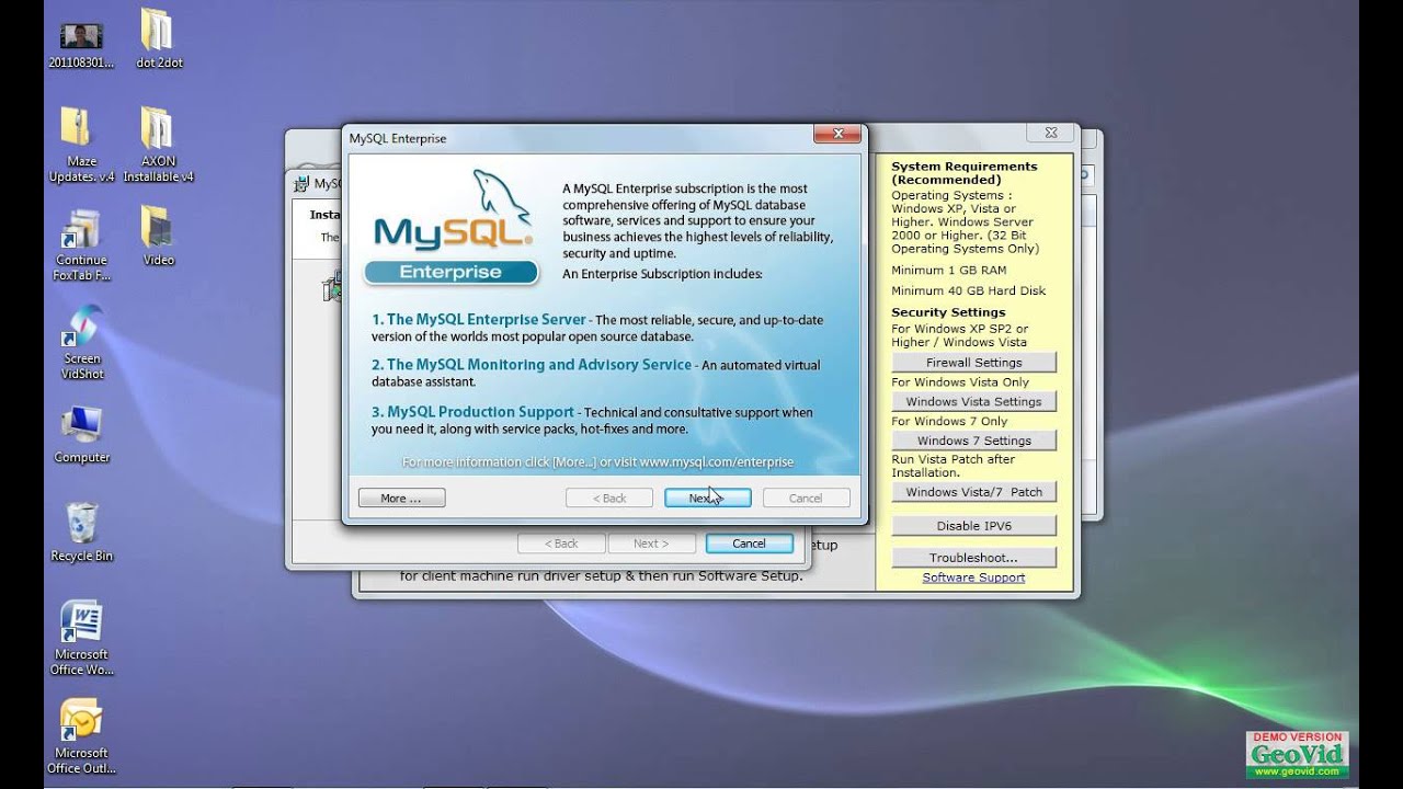 Installation Video Help