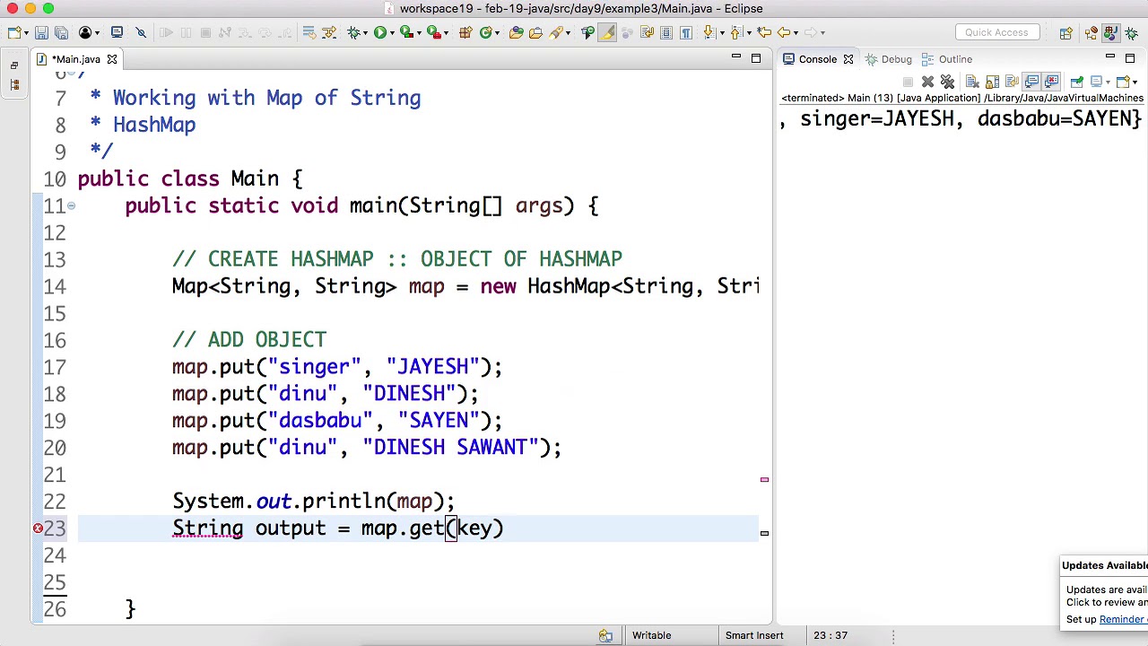 Day-9 Implement  #HashMap #LinkedHashMap and #TreeMap using #String Object in #Java