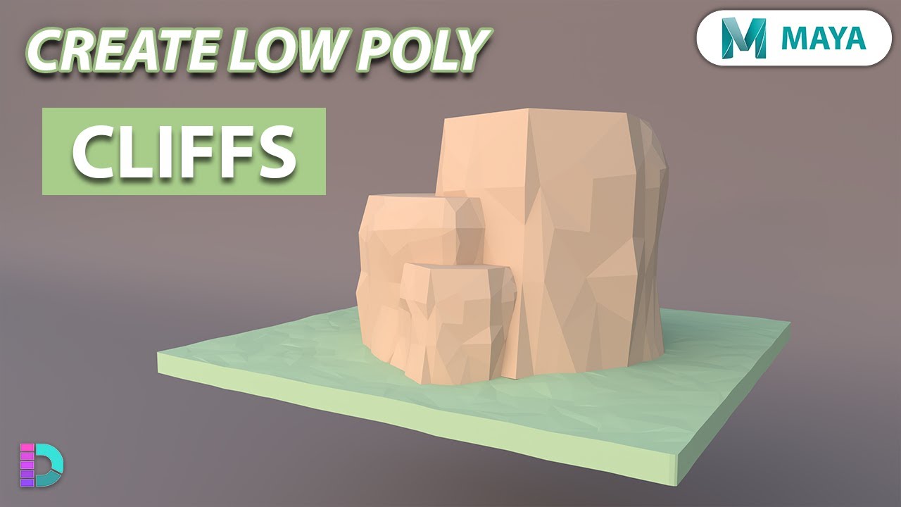 Model Low Poly Rocks In Maya | Cliffs