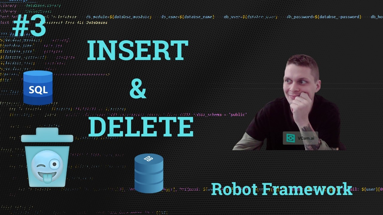 Robot Framework CZ | Database Testing #3 - INSERT & DELETE (PostgreSQL)