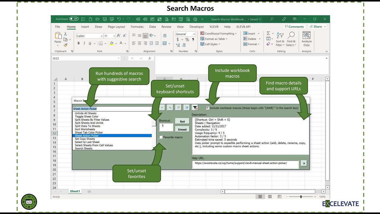 XLEV8 MMM Search Macros
