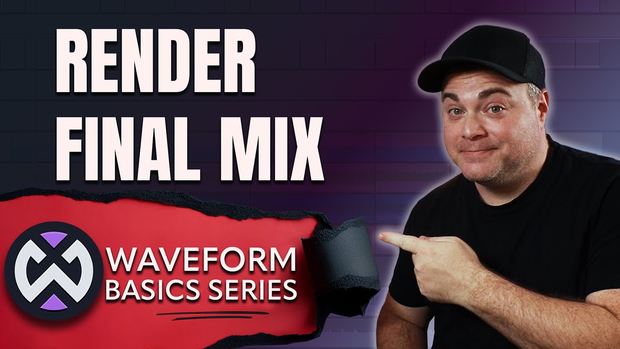 How To Export Project to MP3 or WAV in Tracktion Waveform Free or Pro Tutorial