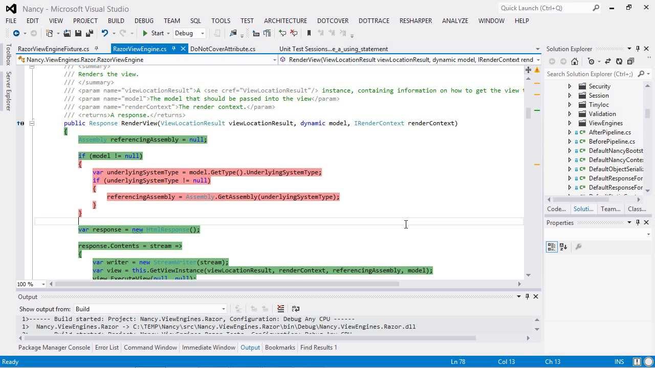 dotCover How-to: Show covering tests