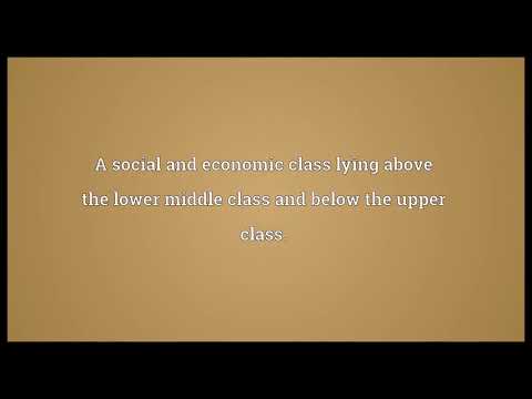 Upper middle class Meaning