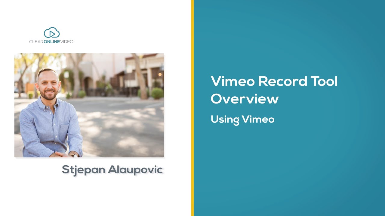 Tutorial: Using the Vimeo Record Tool