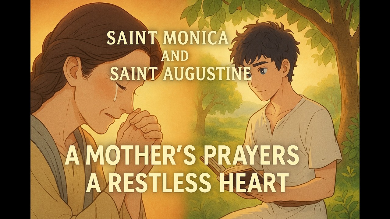 St. Monica & St. Augustine: A Mother's Prayers & Restless Heart | Catholic Conversion Story for Kids