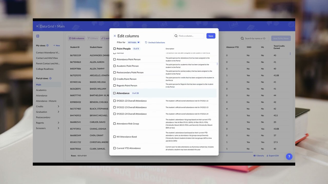 How to Navigate the Data Grid Tutorial in the Portal by New Visions