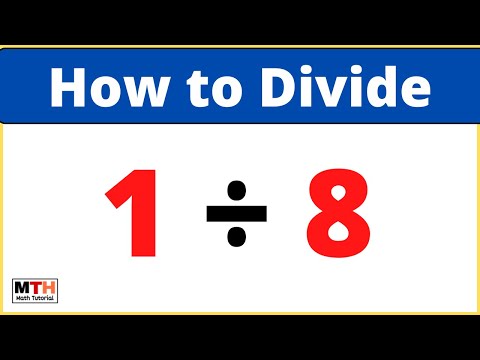1 divided by 8 (1÷8) | Long Division
