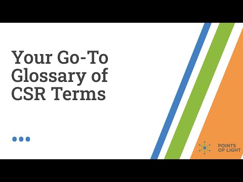 Your Go-To Glossary of #CSR Terms