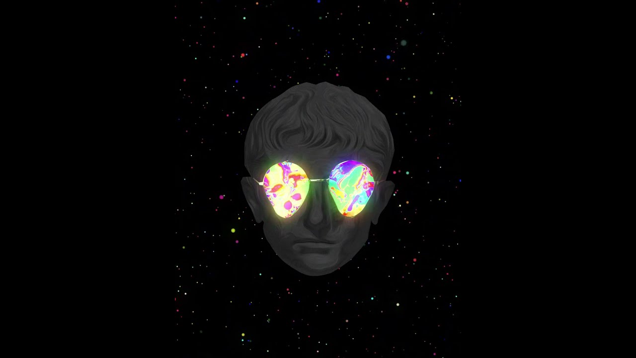 VJ Motion Graphics Loop - Trippy Liquid Sunglasses Loop [John Lennon] 2022 [Yash Bhuwania]