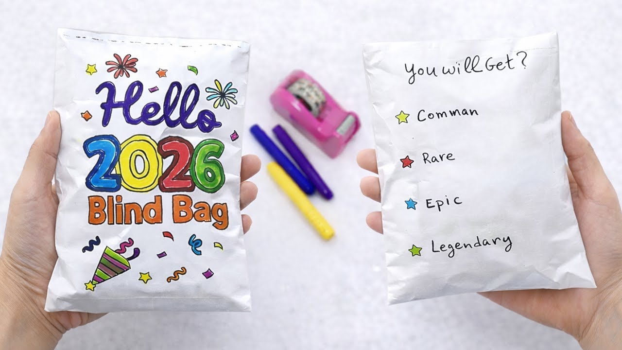 How to Make Happy New Year 2026 Blind Bag Tutorial