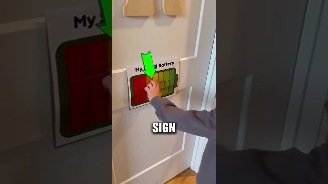 She Uses a Battery Sign to Avoid People! 🔋🚪