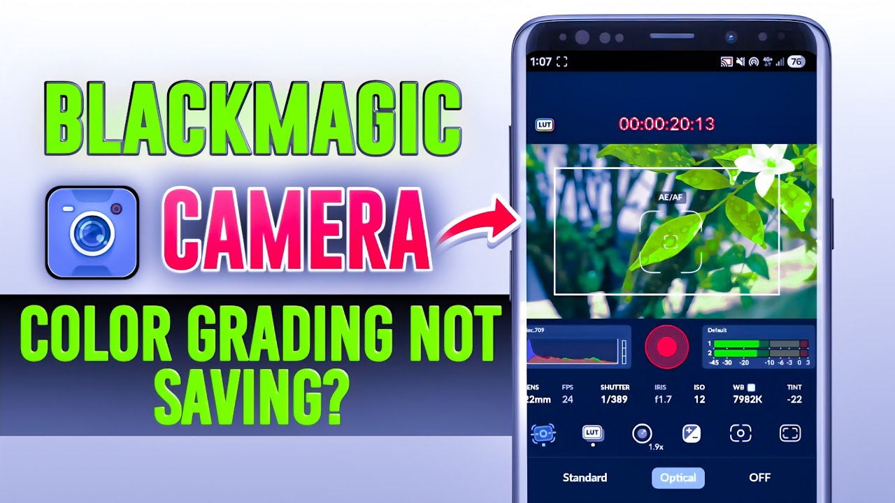 Blackmagic Camera Color Grading Not Saving? Here's the FIX! (Android Tutorial)