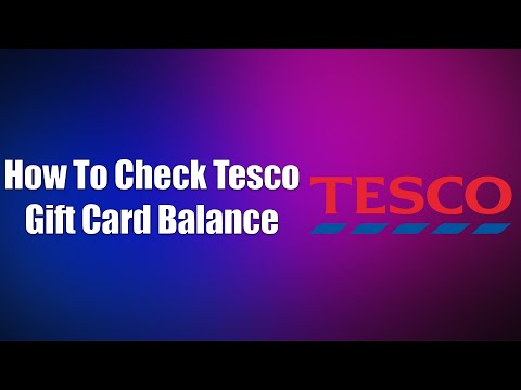 How To Check Tesco Gift Card Balance
