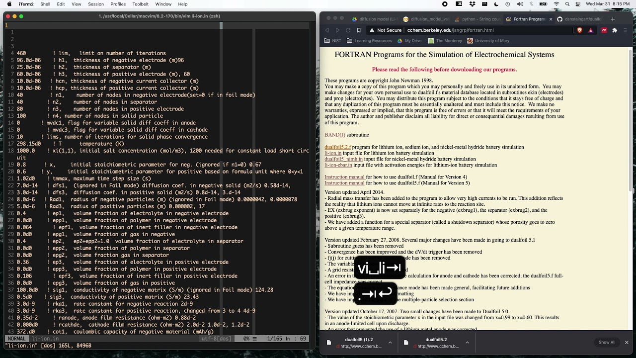 dualfoil lithium battery simulation software intro tutorial
