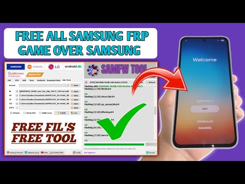 ALL SAMSUNG FRP UNLOCK BY BEST FLASH TOOL FREE | BEST FREE TOOL 2025 | FRP BYPASS SAMSUNG ALL MODEL