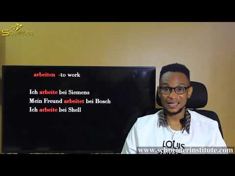 Schneider Institute; A1 Unterricht: Lesson 11: German Verbs and simple Sentences